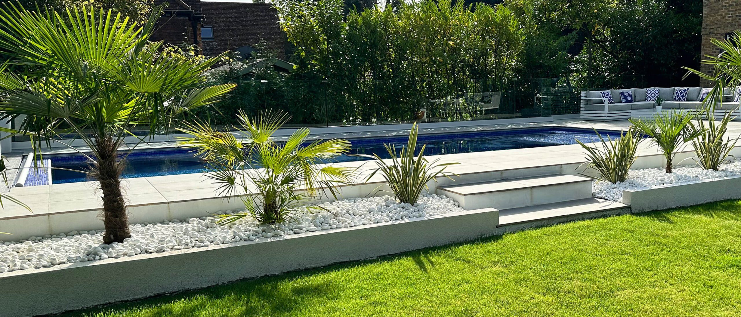 Pool Soft Landscaping Surrey, Berks & Oxon | PoolCraft Ltd